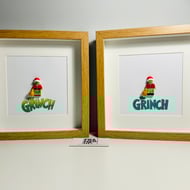 THE GRINCH - Framed custom minifigure - Awesome... - Folksy
