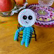 Flat Octopus Crochet Toy - Folksy