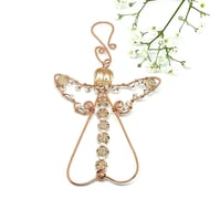 Copper Angel Decoration - Folksy