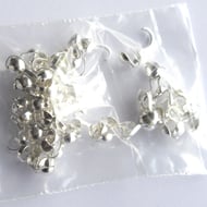50 x Silver Plated Calottes - Folksy