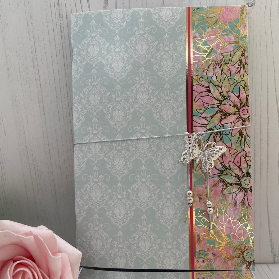 Floral Border A5 Notebook PB16 - Folksy