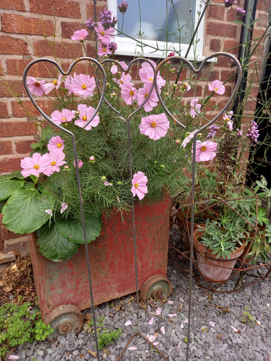 3 x Heart-shaped plant support - Folksy