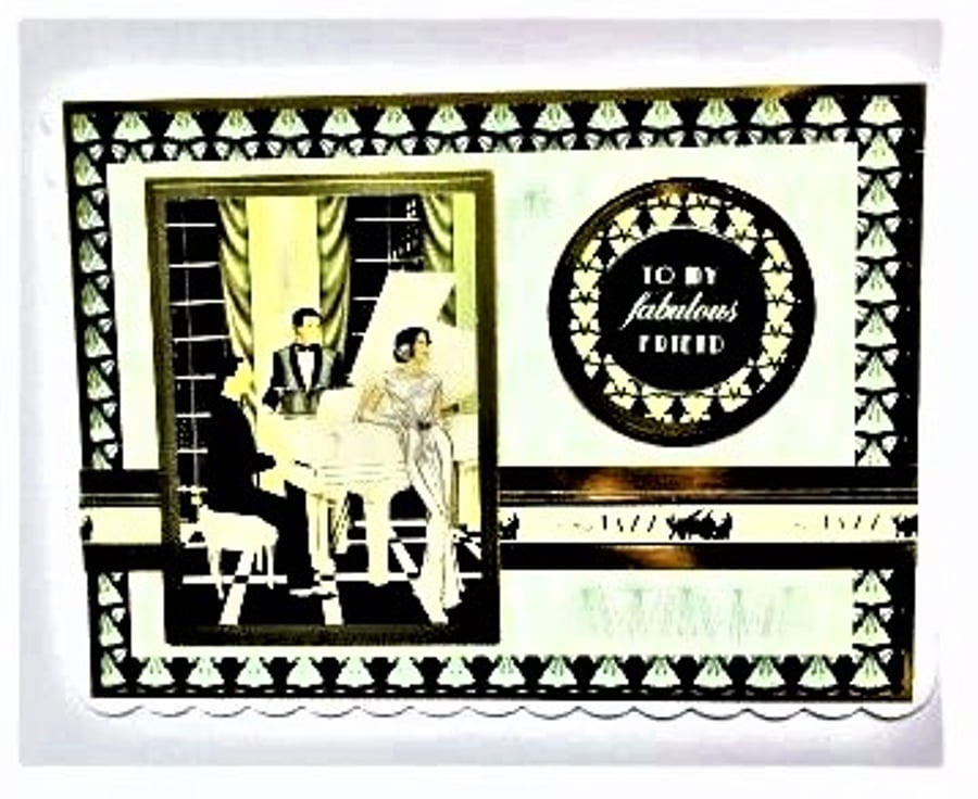 Luxurious Jazz Card - Folksy