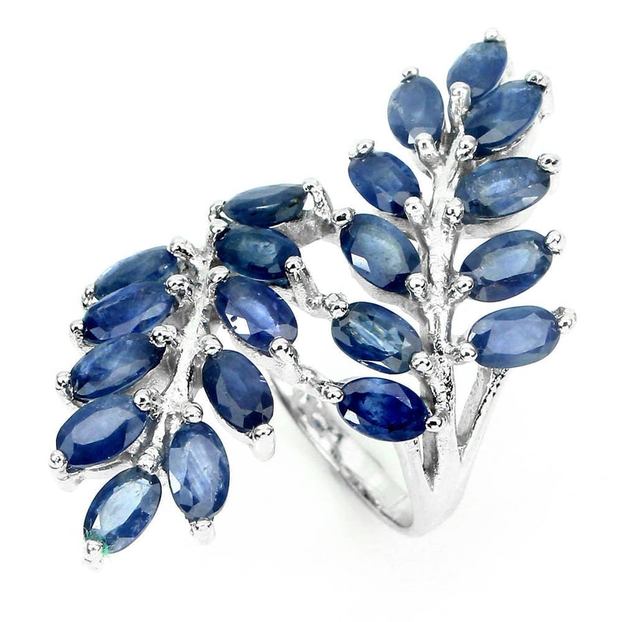 Roman Empress style Sapphire Laurel Wreath Bypa... - Folksy