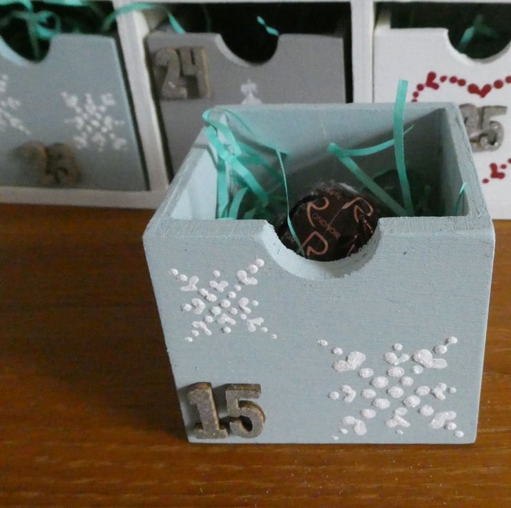 Handpainted Advent Calendar - Folksy