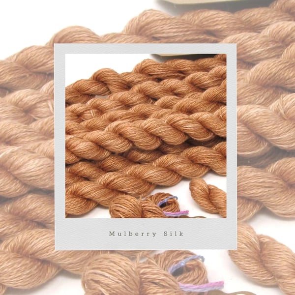 Burnt Umber Hand Dyed Mulberry Silk Thread 100y... - Folksy