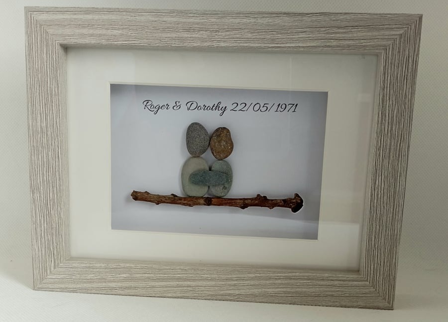 Wedding gift simple pebble design for the speci... - Folksy