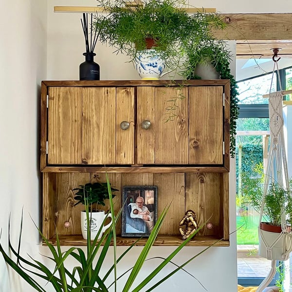 Handmade Cabinet, Solid Wood, Salvaged Timber C... - Folksy