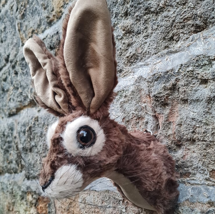 Faux Hare Head - animal replica- Mr Harvey - Folksy