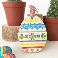 Pottery Easter Egg decoration Ceramic Easter Eg... - Folksy