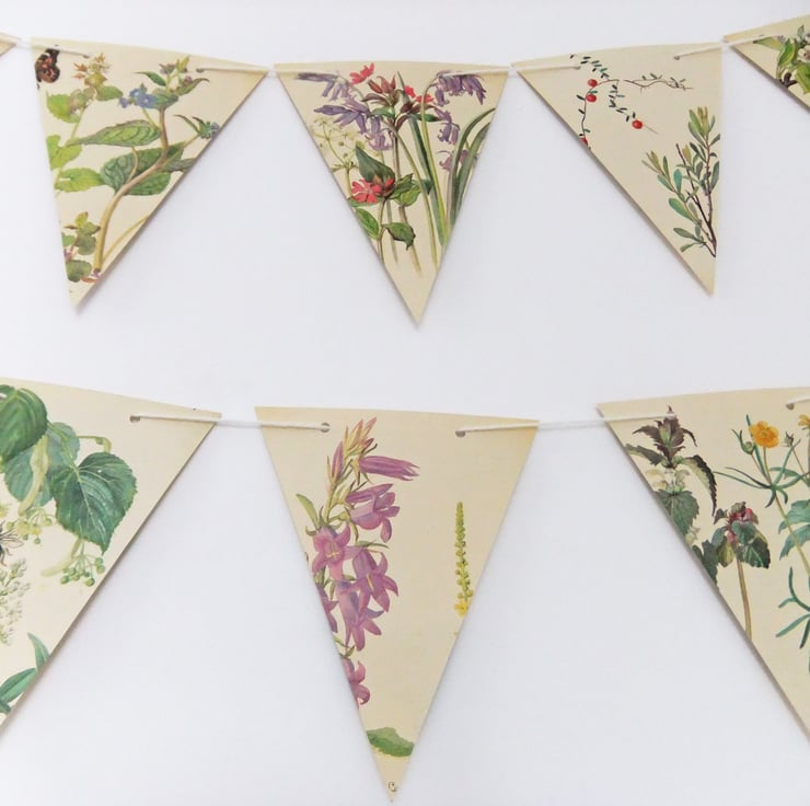 Spring and Summer Bunting - Folksy