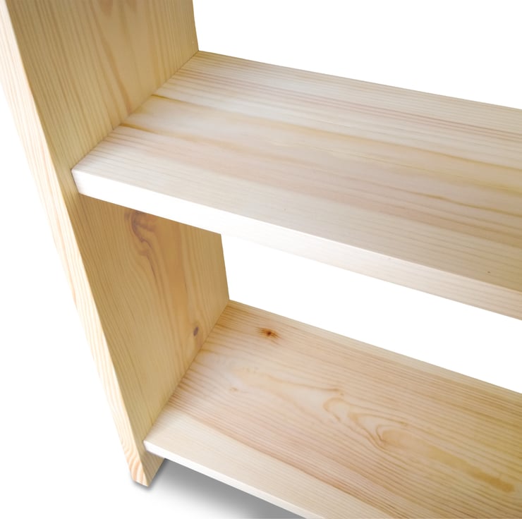 Solid Pine Bookcase Shelving Unit, Small Bookca... - Folksy