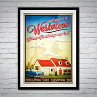 Marvel MCU Westview Wandavision Retro Sign TV M... - Folksy