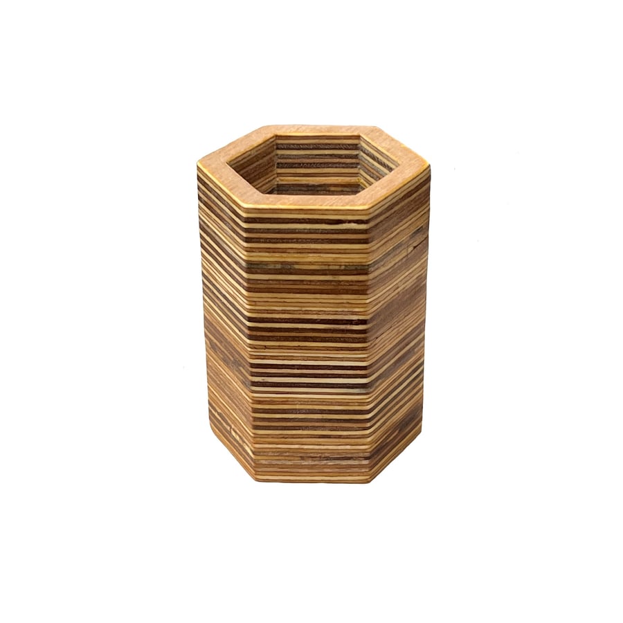 Hexagon Pen Holder - Folksy