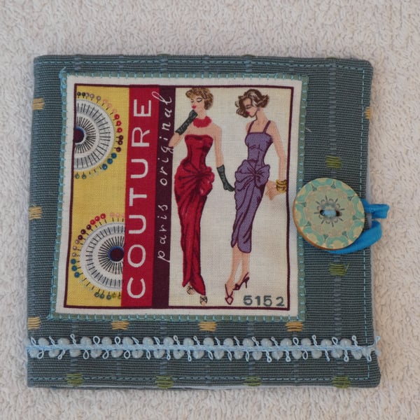 Sewing Needle Case with Sewing Couture Pattern ... - Folksy