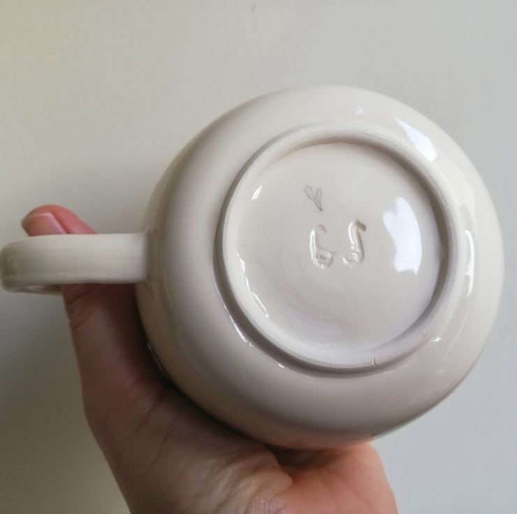 Hand thrown ceramic robin cup with tiny Christm... - Folksy