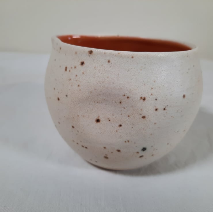 HAND MADE CERAMIC DIMPLED POURER - glazed in bu... - Folksy