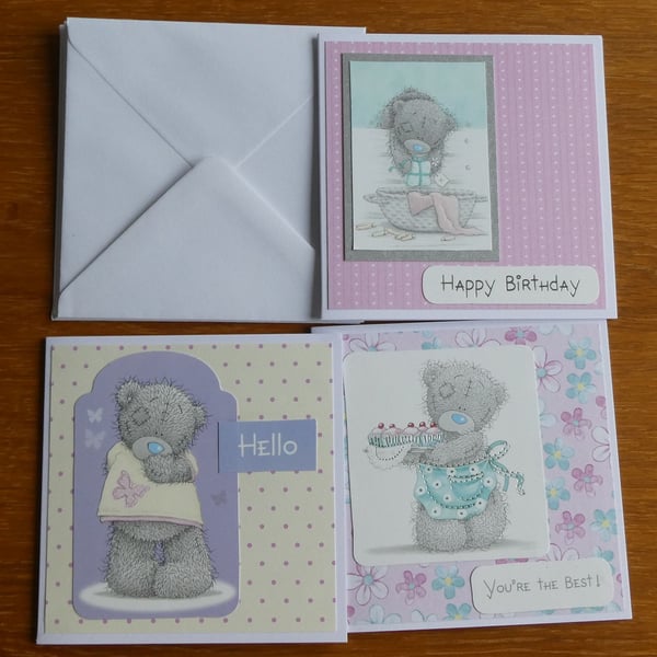 Set of 3 Tatty Teddy Mini Cards - You're The Be... - Folksy