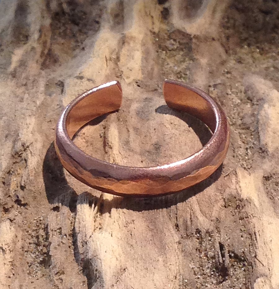 Handmade Open Copper Ring - UK Free Post - Folksy