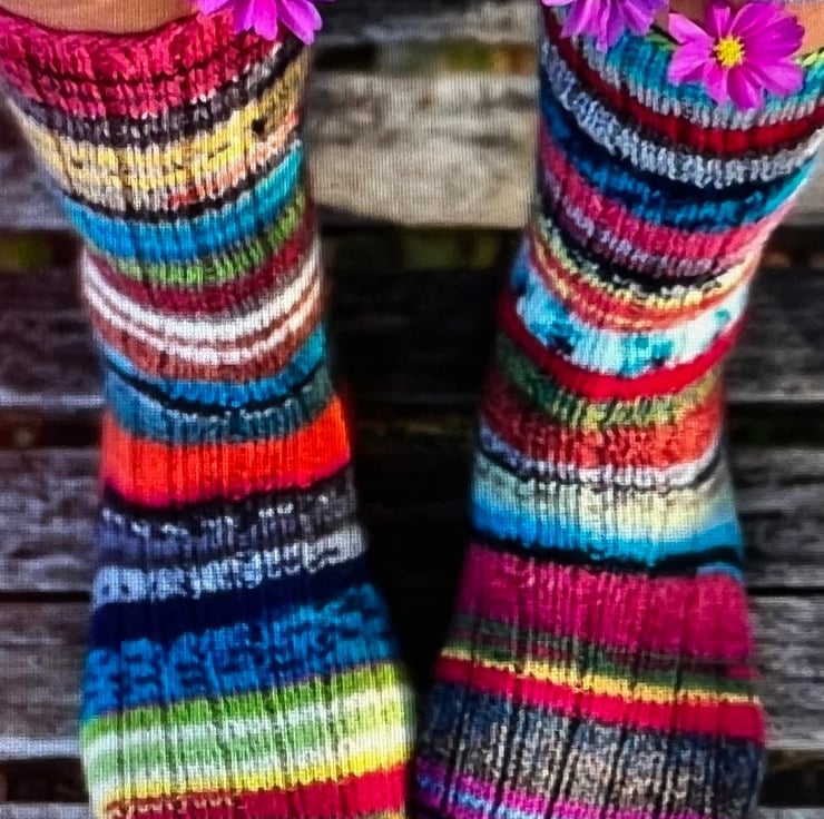 Easy Peasy Ribbed Socks Kit by Jen Yard every.t... - Folksy