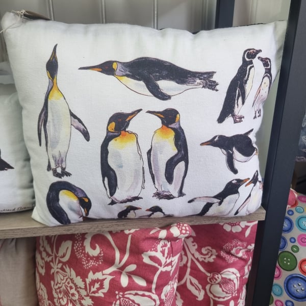 Penguin Cushion - Folksy