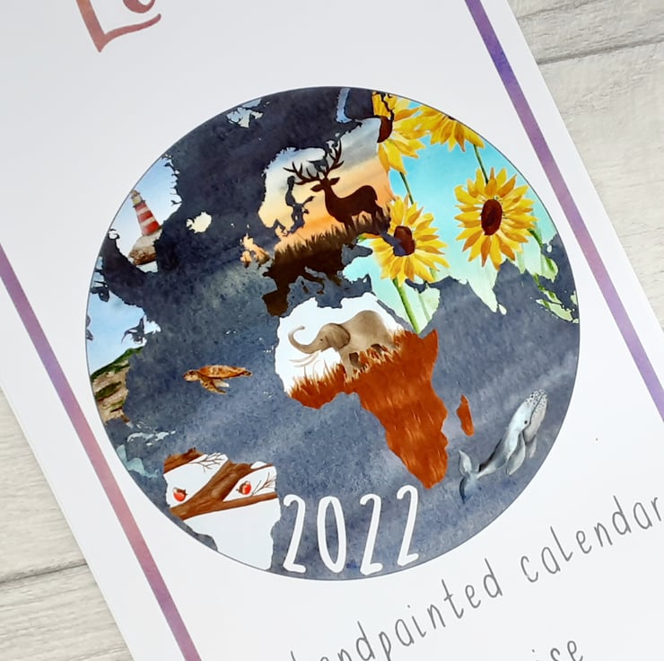 2022 Slimline Christian Calendar - Folksy