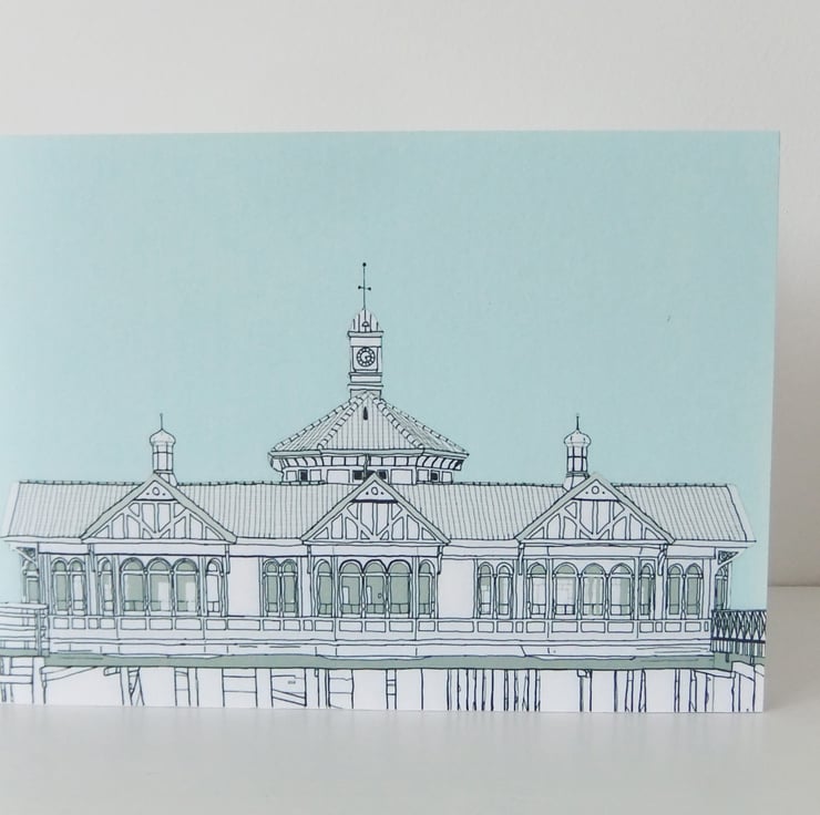 Handmade notebook - Dunoon Pier - Folksy