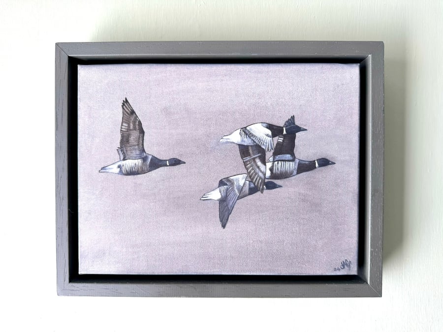 Brent Geese - Original Oil Painting - Folksy