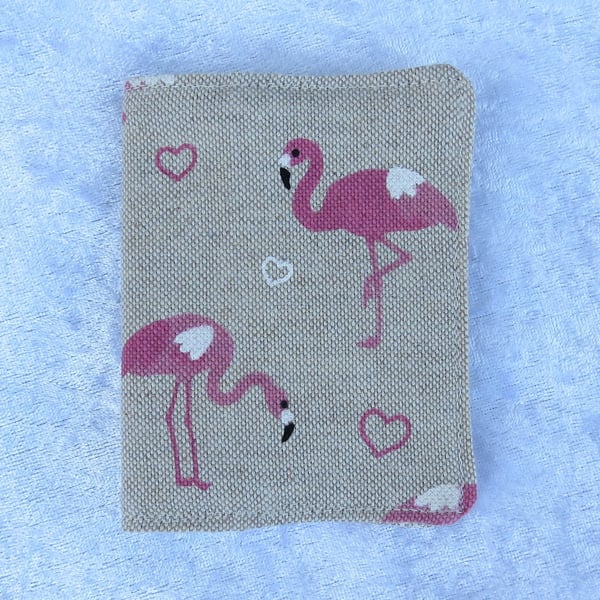 Bus Pass cover, ticket sleeve, flamingo - Folksy