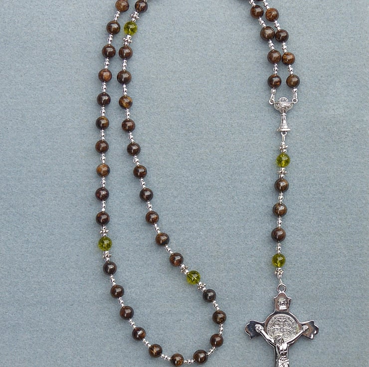 Catholic Dominican Five Decade Bronzite Rosary ... - Folksy Catholic Dominican Five Decade Bronzite Rosary ... - Folksy