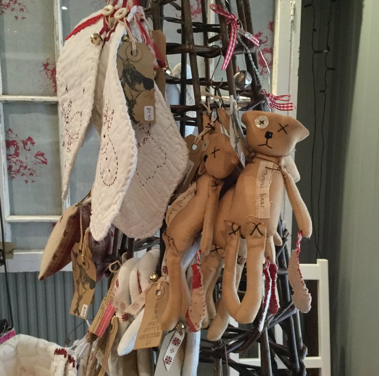 Christmas Thread Bear - Folksy