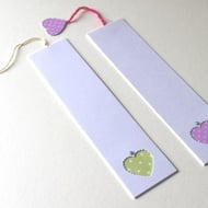 'Pastel Bookmarks' Pack of two - Folksy