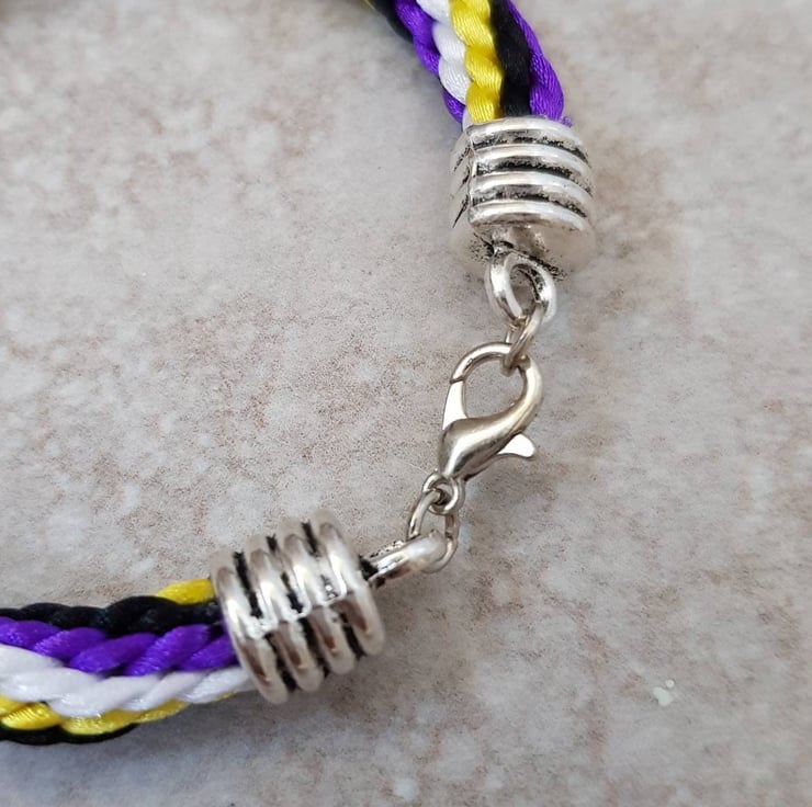Non Binary Bracelet, Nonbinary Flag, LGBTQIA Je... - Folksy Non Binary Bracelet, Nonbinary Flag, LGBTQIA Je... - Folksy