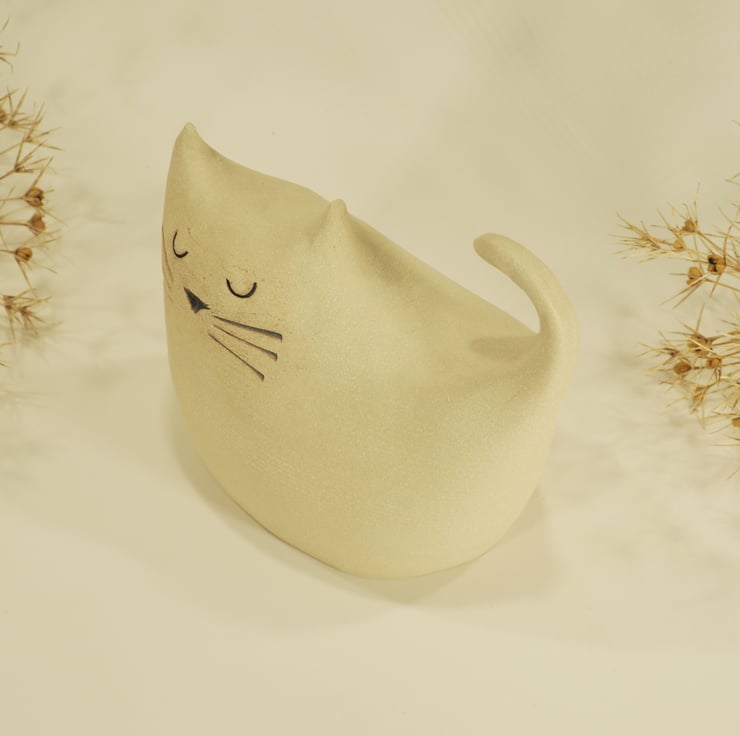 Ceramic Cat no.3 - Folksy