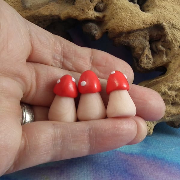 Trio of Toadstools ... Magic! OOAK Sculpt by ar... - Folksy