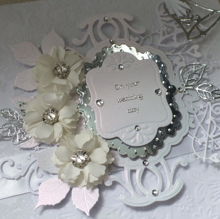 Luxury Handmade Wedding Card - Folksy