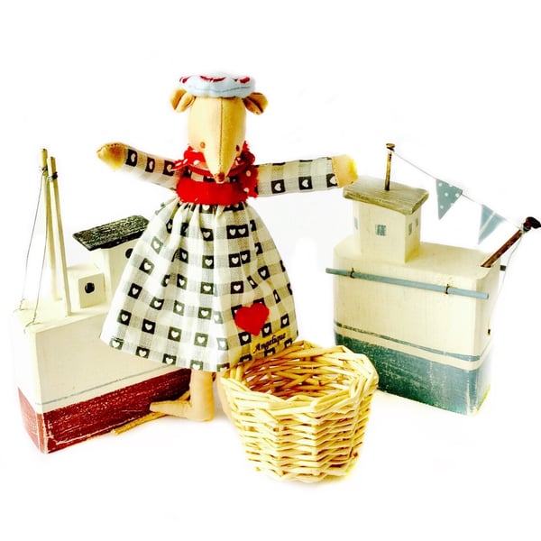 French mouse - Angelique - Folksy