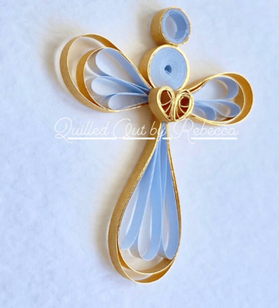 Quilling Angel Remembrance Decoration - Folksy