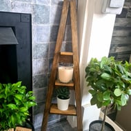 Small Wooden Ladder Shelf - Mini Wood Ladder Sh... - Folksy