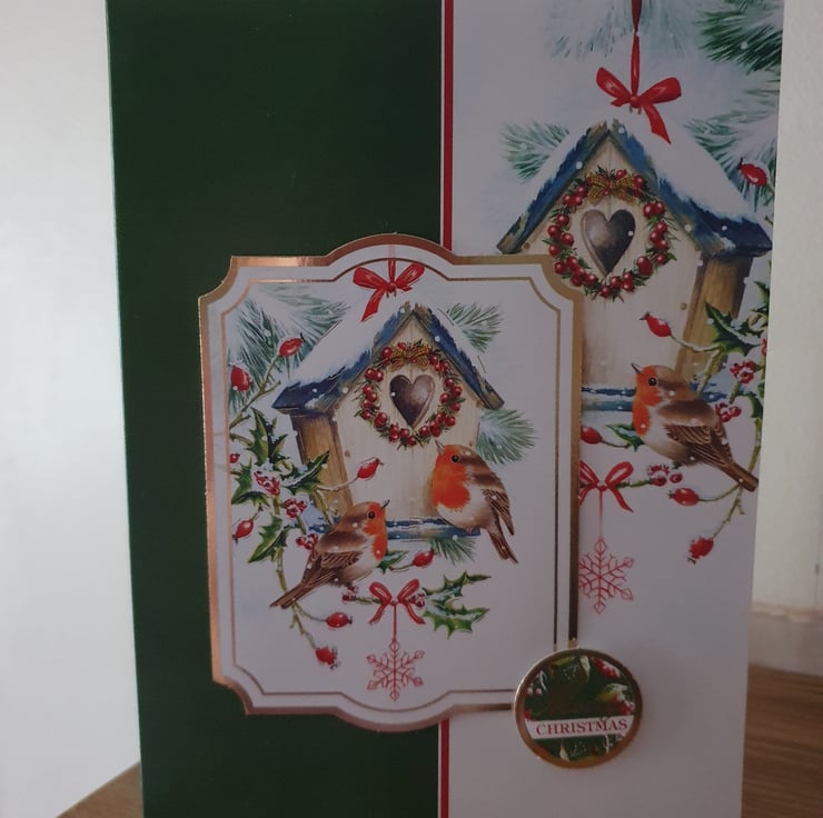 Set of 6 Robin Christmas Cards - Folksy