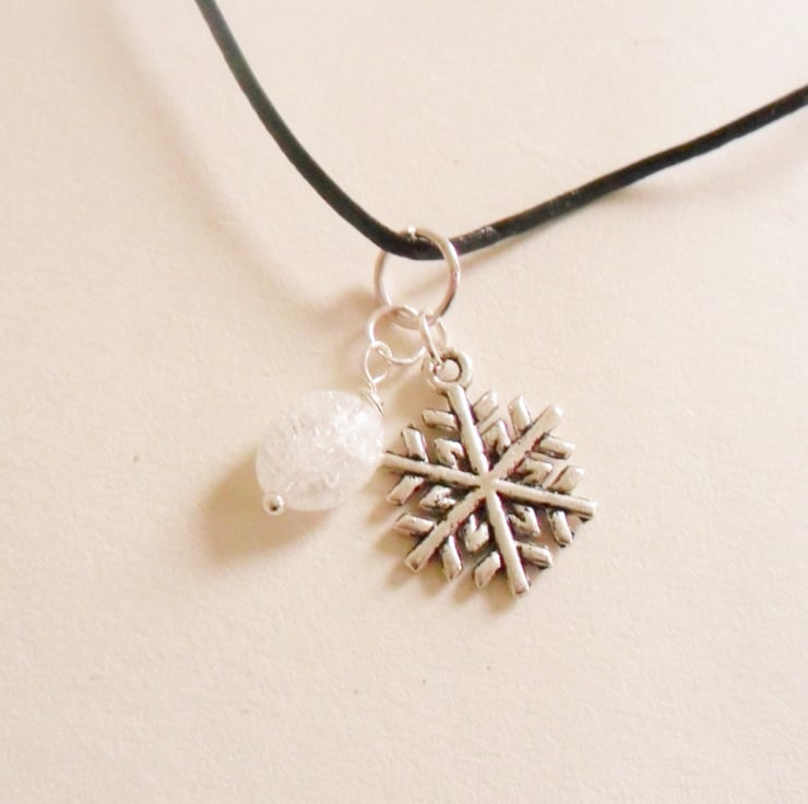 Snowflake Quartz Necklace - Folksy