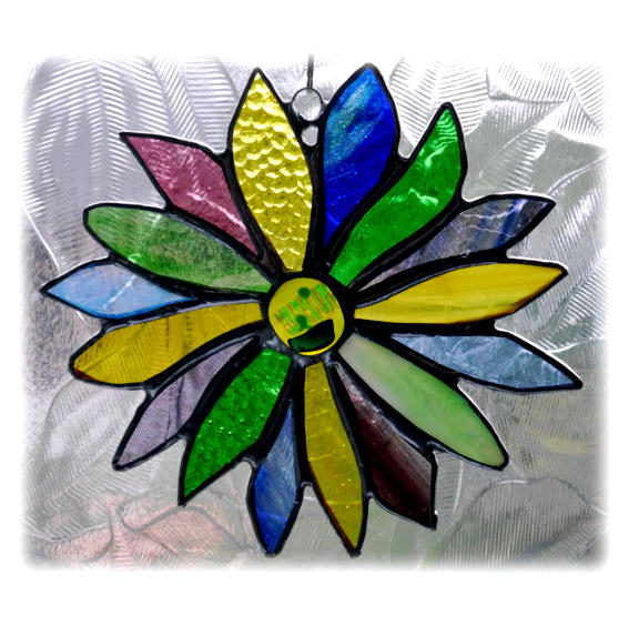 Spring Flower Stained Glass Suncatcher Vernal E... - Folksy
