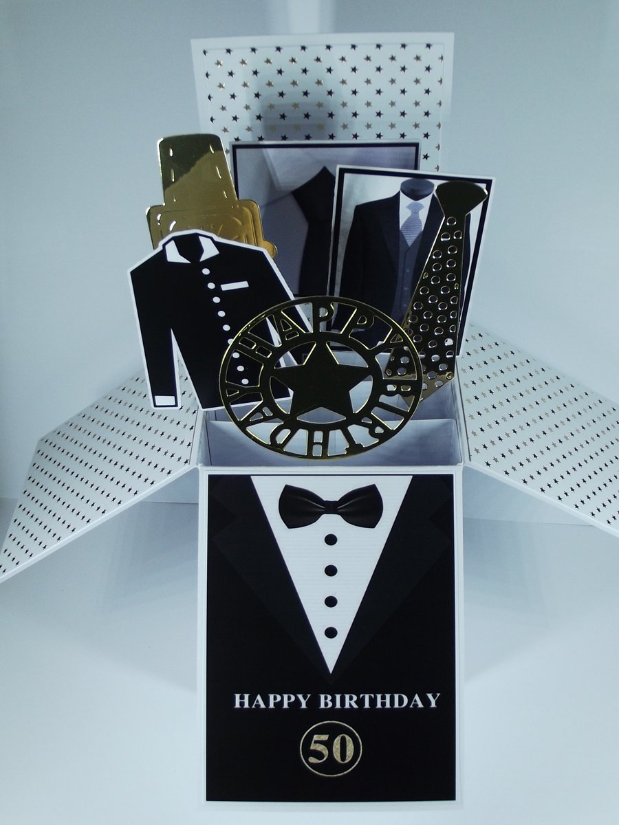 Mens 50th Birthday Card - Folksy