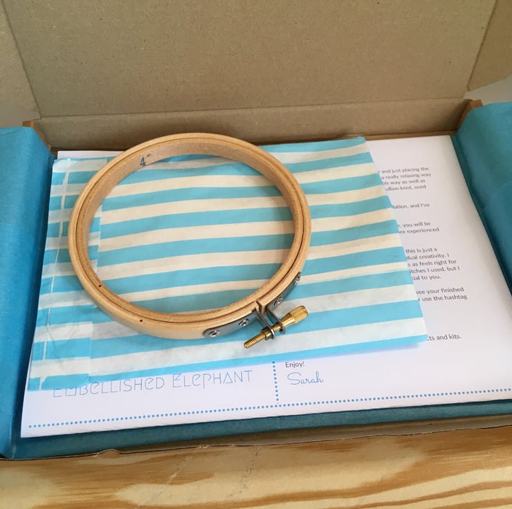 Bluebell embroidery kit, spring craft project, ... - Folksy