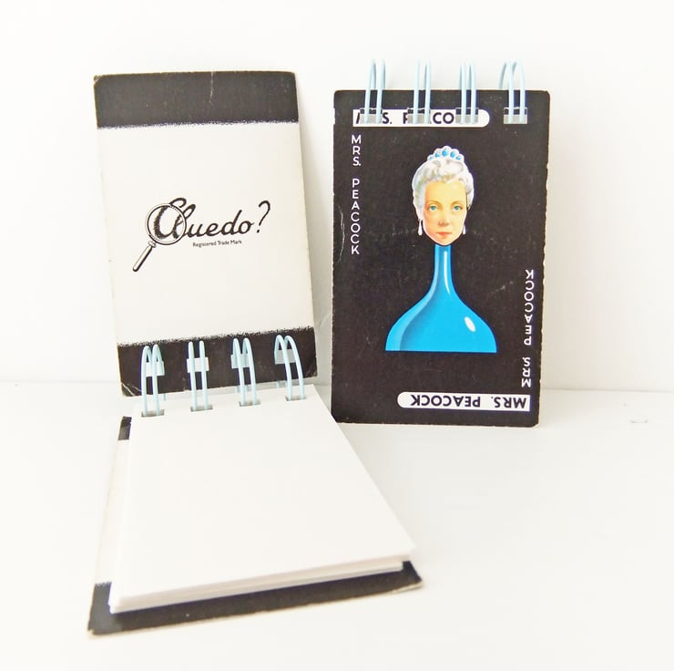 Cluedo notebooks - set of two mini notebooks -... - Folksy