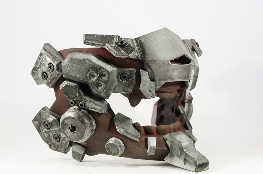 Hand Painted Wearable Samurai-Menpo-Oni-Ninja-C... - Folksy