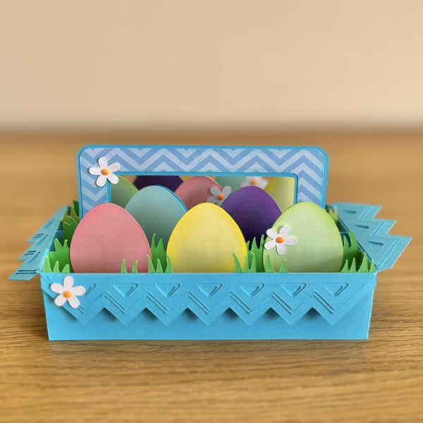 Easter Egg Pop Up Card, 3D Easter Greeting, Spr... - Folksy