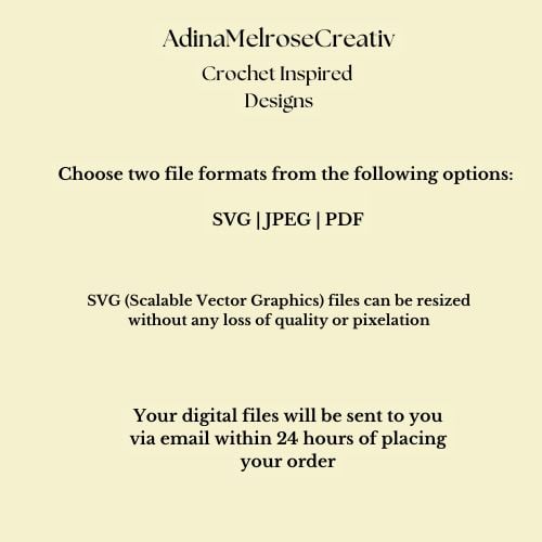 Digital print crochet-inspired granny squares p... - Folksy
