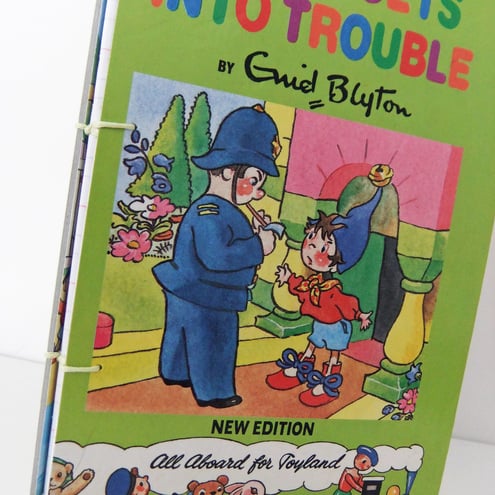 Handmade Noddy notebook – upcycled notebook mad... - Folksy