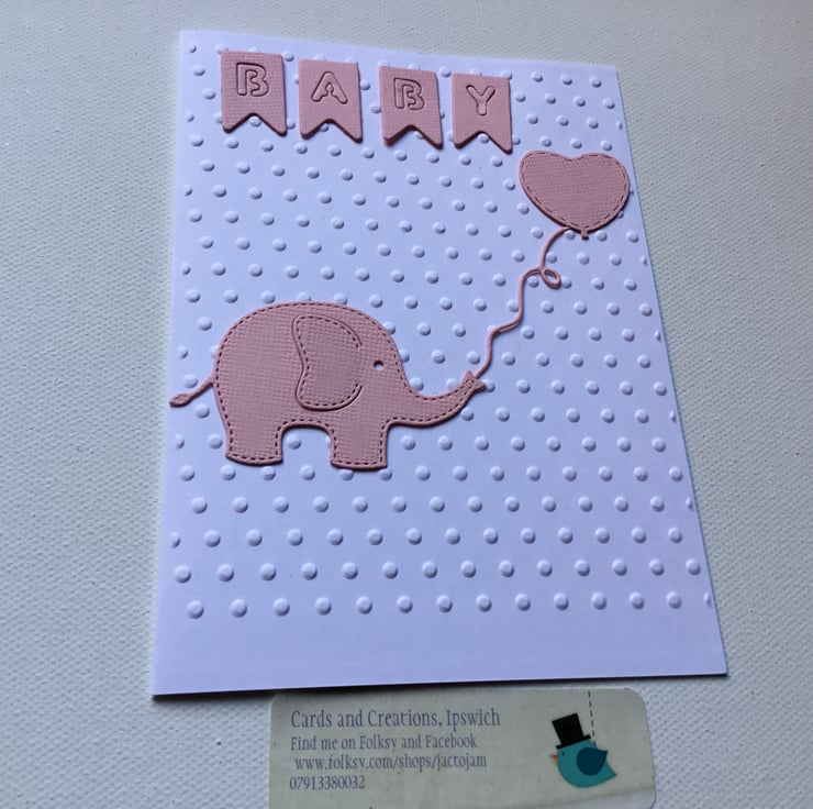 Baby girl card. Baby girl card. New baby card. ... - Folksy